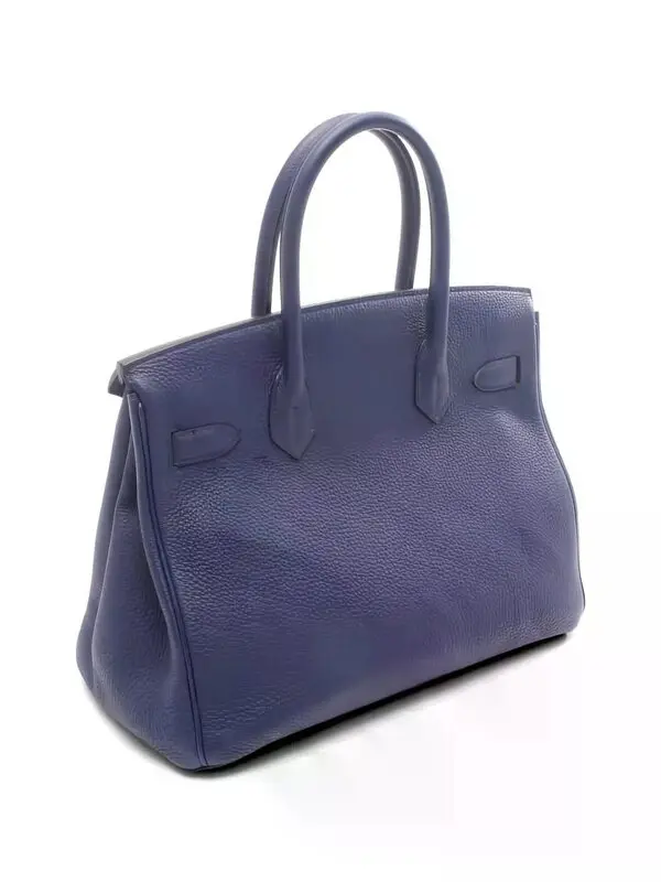 Hermès 2019 30 Officier Birkin Handbag - Blue