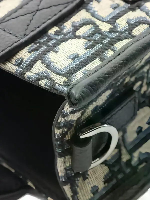 Dior Safari North-south Oblique Leather Tote Bag