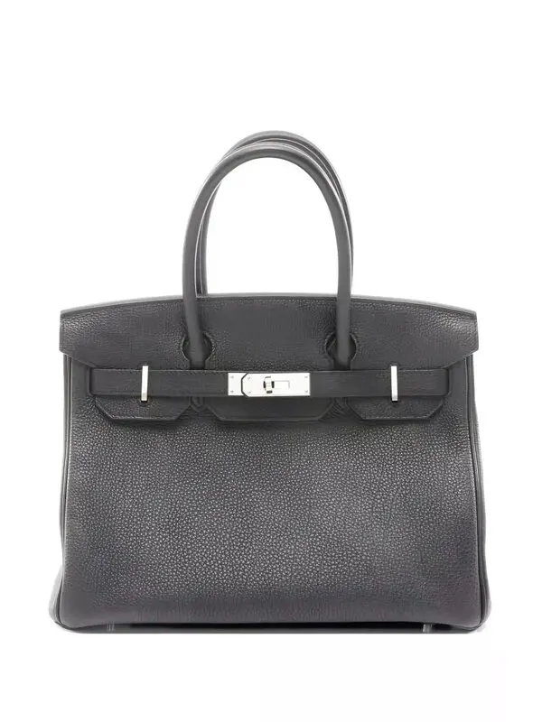 Hermès 2018 Birkin 30 Leather Handbag - Black
