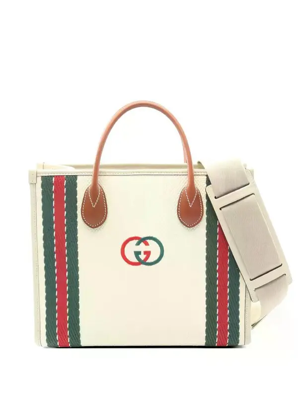 Gucci Interlocking G Canvas Tote Bag