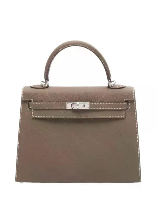 Hermès Kelly Leather Handbag - Neutrals