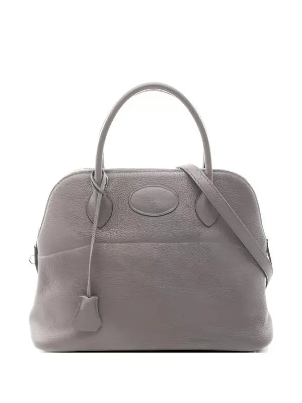 Hermès 2018 Bolide 31 Leather Handbag - Grey
