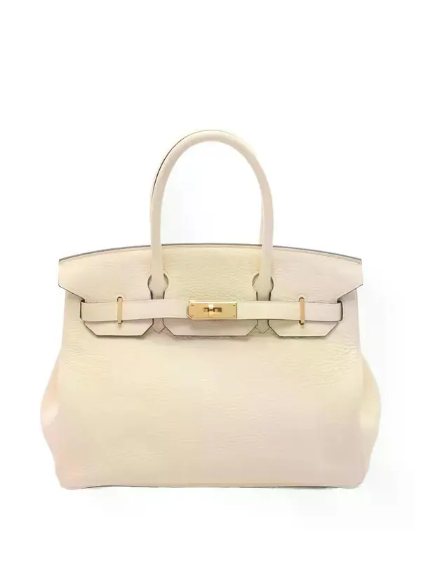 Hermès 2022 30 Birkin Leather Tote - Neutrals