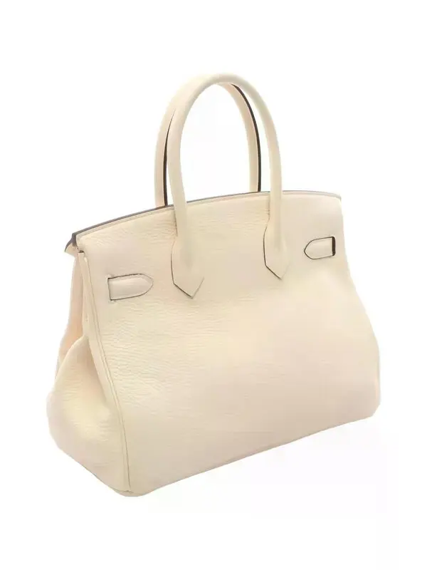 Hermès 2022 30 Birkin Leather Tote - Neutrals