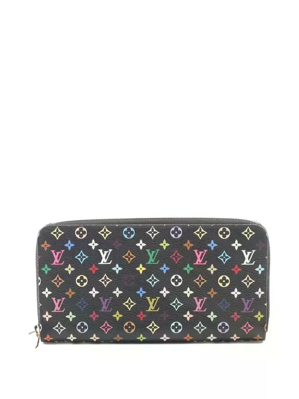 LOUIS VUITTON X Takashi Murakami 2011 Monogram Multicolour Canvas Wallet - Black