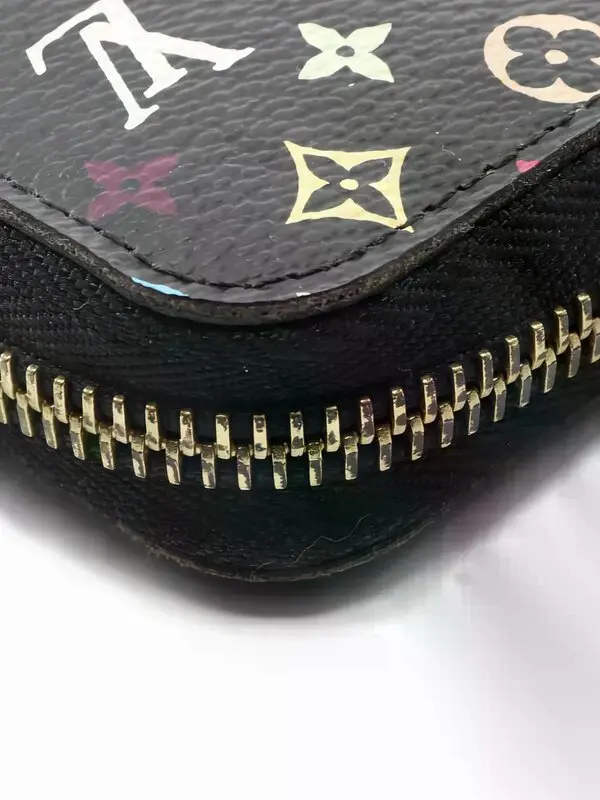 LOUIS VUITTON X Takashi Murakami 2011 Monogram Multicolour Canvas Wallet - Black
