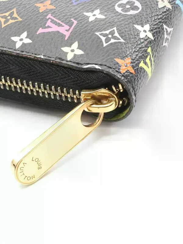 LOUIS VUITTON X Takashi Murakami 2011 Monogram Multicolour Canvas Wallet - Black