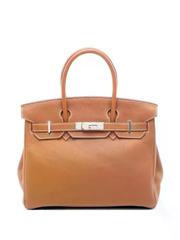 Hermès 2002 30 Birkin Leather Tote Bag - Brown