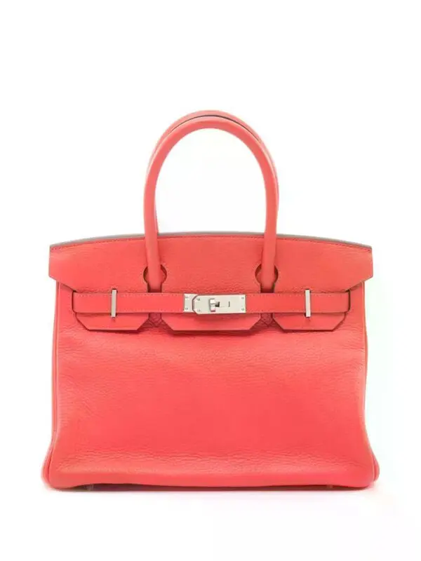 Hermès 2018 30 Birkin Leather Handbag - Red