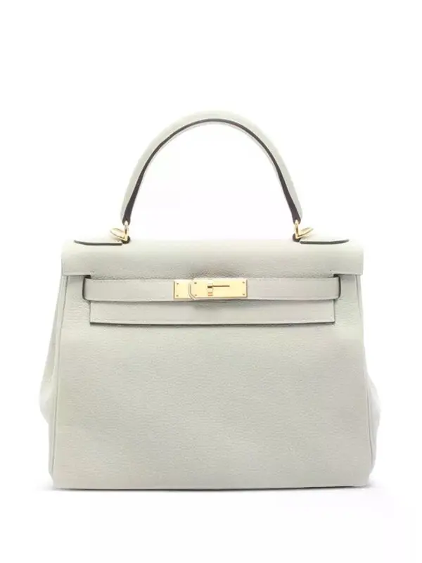Hermès 28 Kelly Togo Leather Handbag - Grey