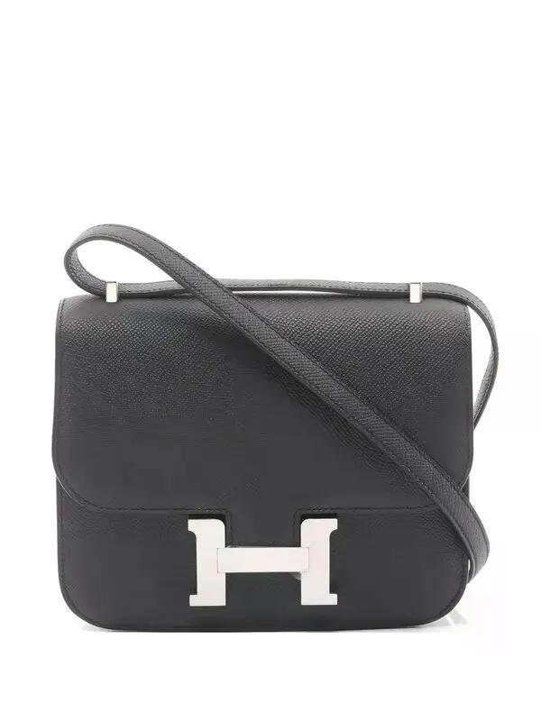 Hermès 2025 Mini Constance 3 Leather Bag - Black