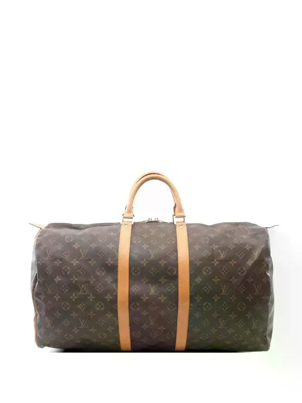 LOUIS VUITTON 2000 Keepall 55 Holdall Bag - Brown