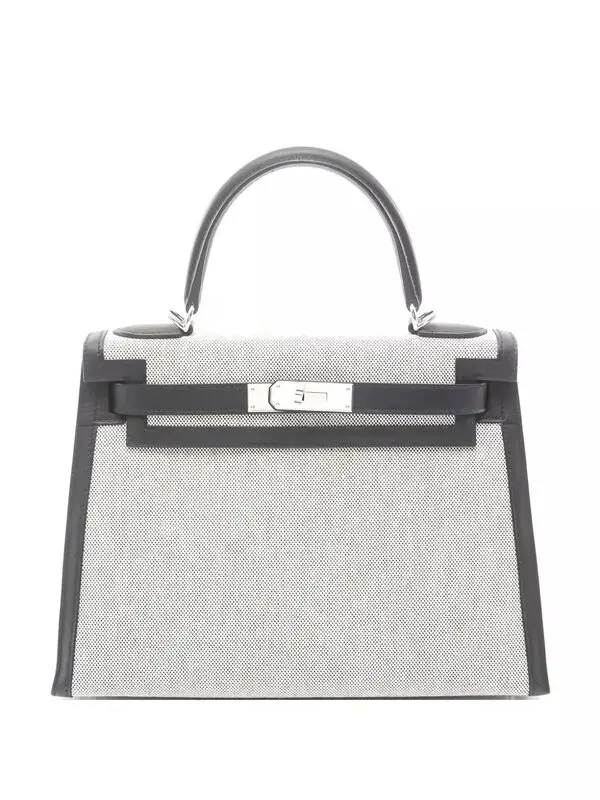 Hermès 2021 28 Kelly Toile H Tote Bag - Neutrals