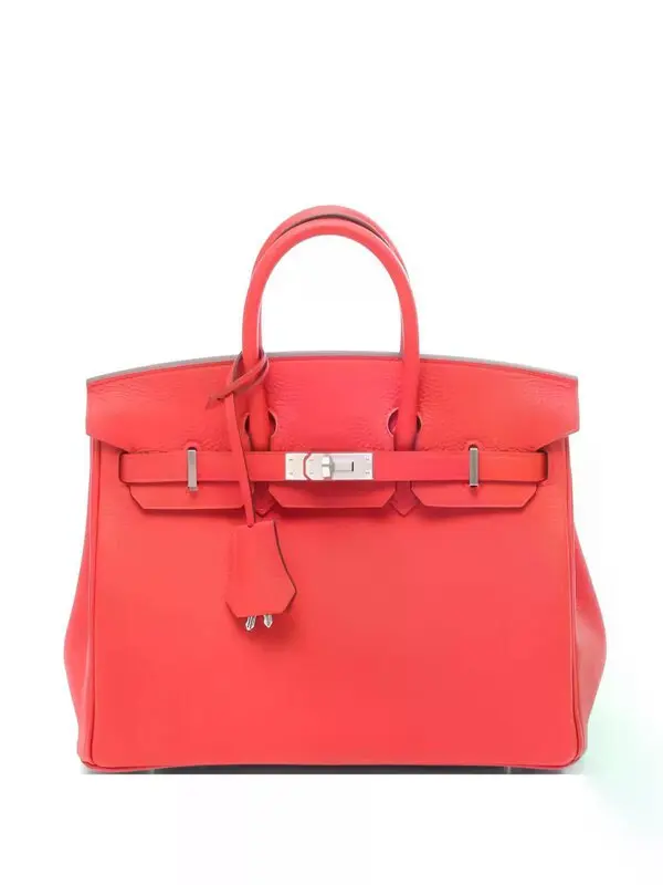 Hermès 2025 25 Birkin Rouge Tomato Togo Tote Bag - Red