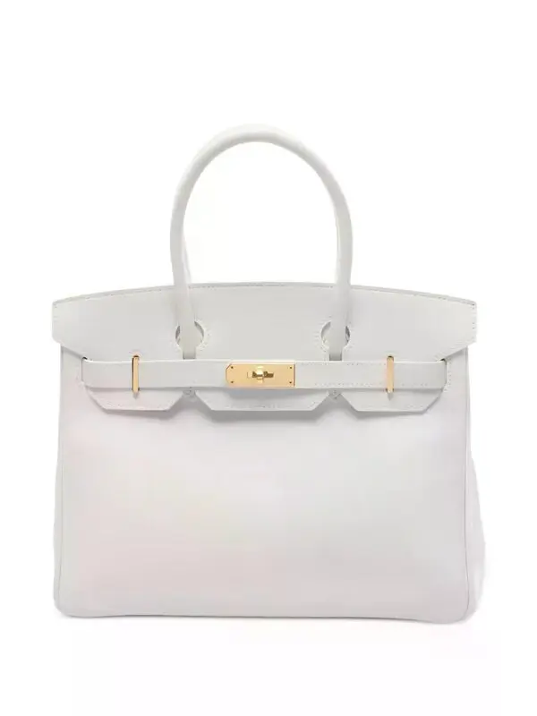 Hermès 2011 30 Birkin Leather Tote - White