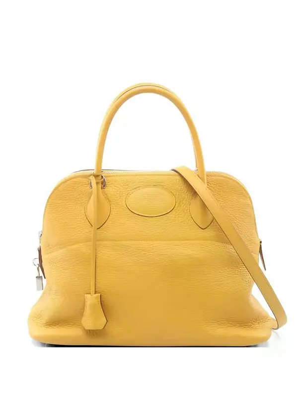 Hermès 2018 Bolide 31 Leather Tote Bag - Yellow