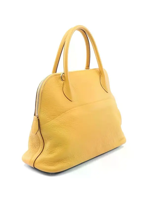 Hermès 2018 Bolide 31 Leather Tote Bag - Yellow