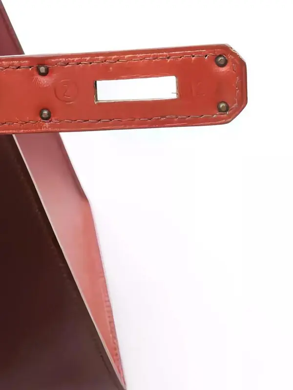 Hermès 1996 32 Kelly Tricolour Leather Tote Bag - Red