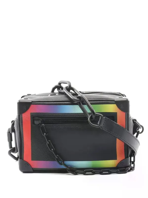 LOUIS VUITTON 2019 Mini Taiga Chain Bag - Black