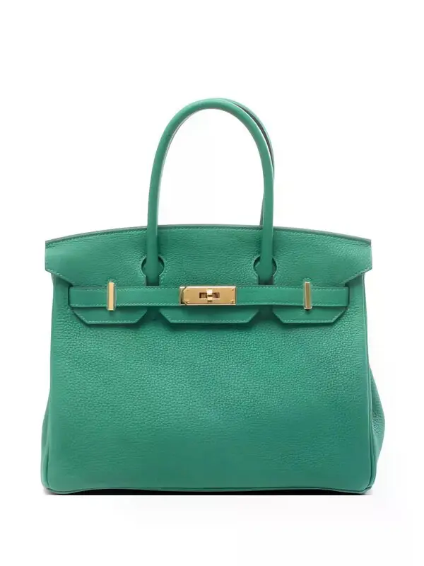 Hermès 2024 Birkin 30 Leather Handbag - Green