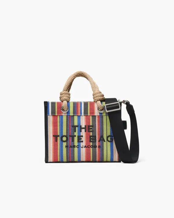 Marc Jacobs Stripe Mesh Tote - Red Multi