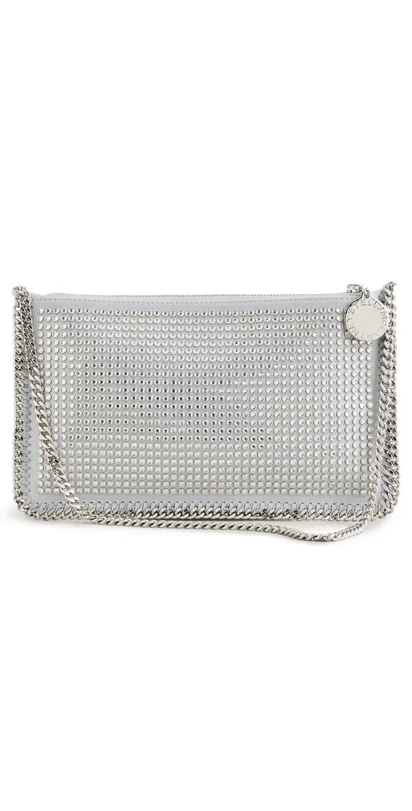 Stella McCartney Falabella Crystal Shoulder Bag - Silver