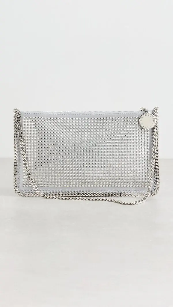 Stella McCartney Falabella Crystal Shoulder Bag - Silver