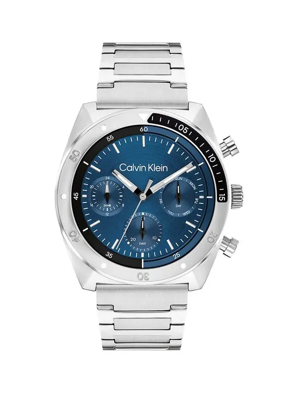 Calvin Klein Multifunction Link Bracelet Watch - Blue