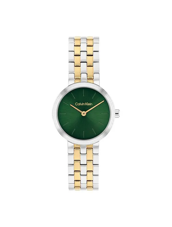 Calvin Klein Refined Dial Link Bracelet Watch - Two Tone