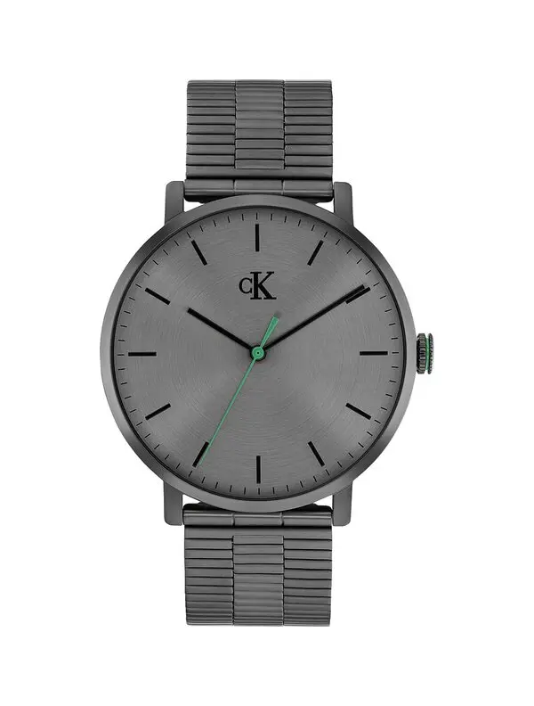 Calvin Klein Slim Case Link Bracelet Watch - Grey