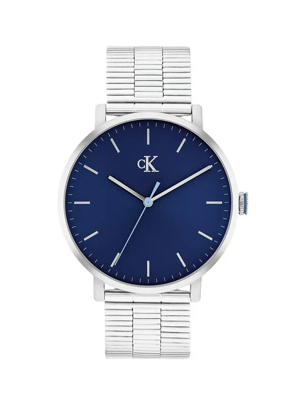 Calvin Klein Slim Case Link Bracelet Watch - Silver