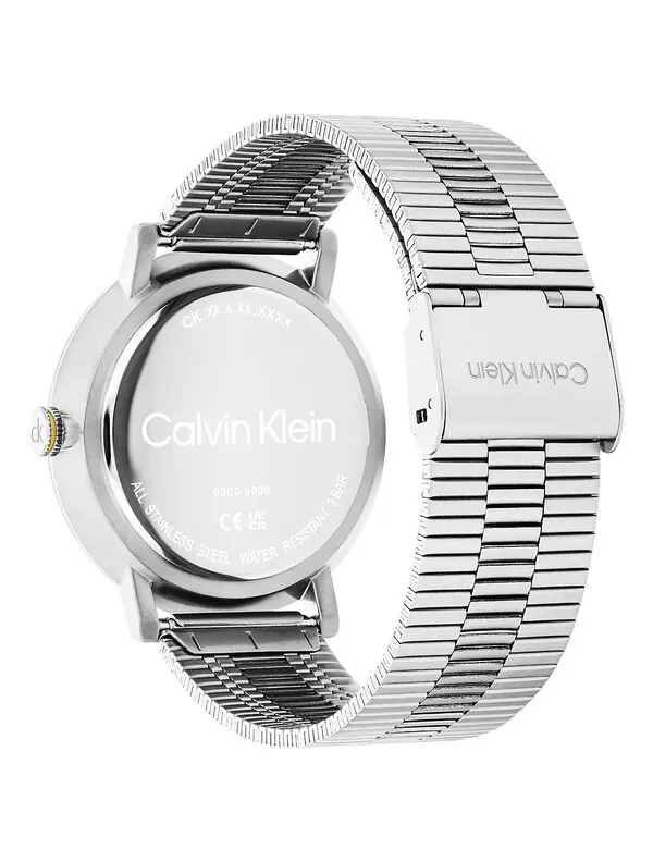 Calvin Klein Slim Case Link Bracelet Watch - Silver