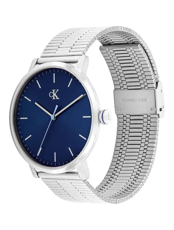 Calvin Klein Slim Case Link Bracelet Watch - Silver