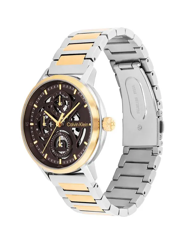 Calvin Klein Multifunction Link Bracelet Watch - Two Tone
