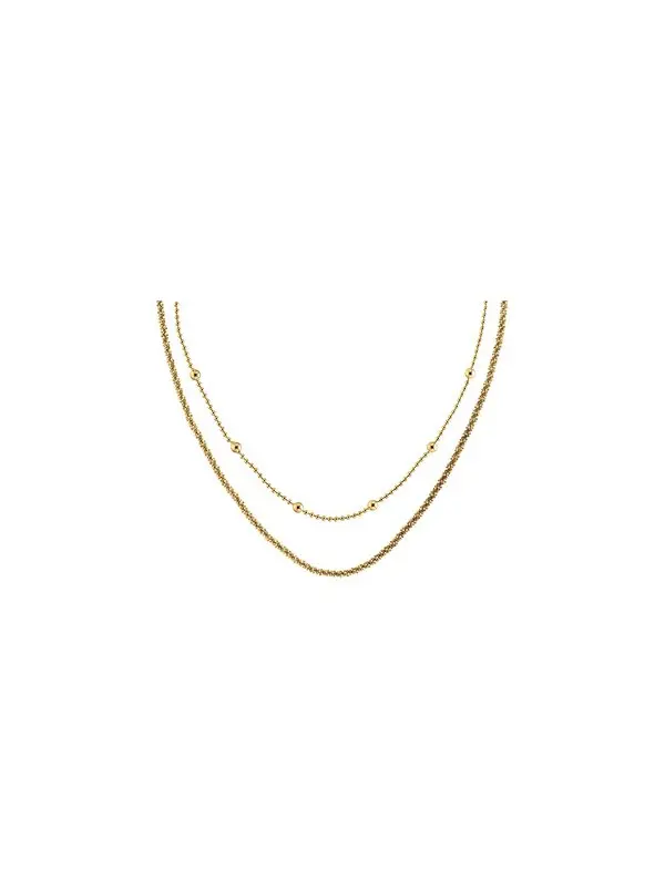Calvin Klein Layered Necklace Set - Gold