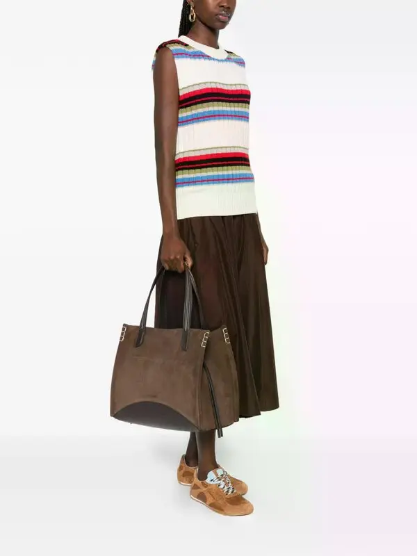 JW Anderson Stitch-detail Tote Bag - Brown