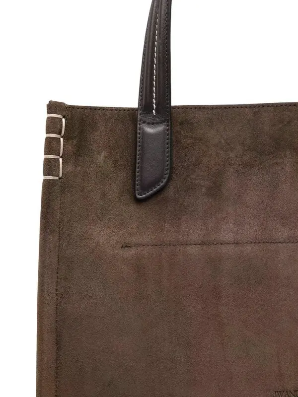 JW Anderson Stitch-detail Tote Bag - Brown