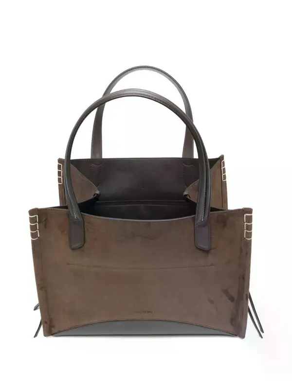 JW Anderson Stitch-detail Tote Bag - Brown