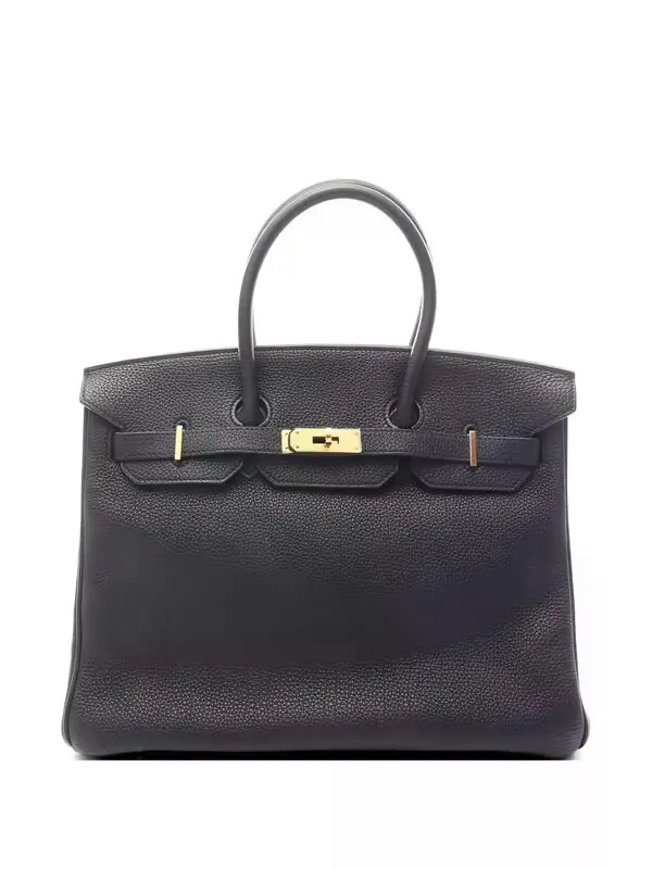 Hermès 2009 Birkin 35 Leather Tote Bag - Black