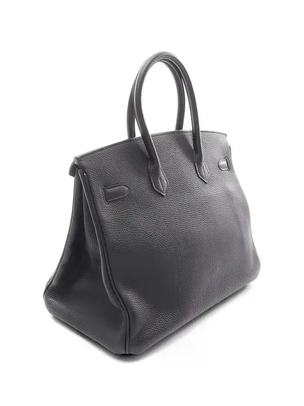 Hermès 2009 Birkin 35 Leather Tote Bag - Black