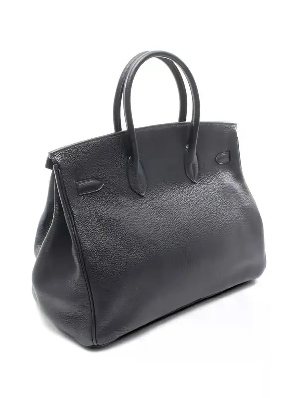 Hermès 2004 Birkin 35 Leather Handbag - Black