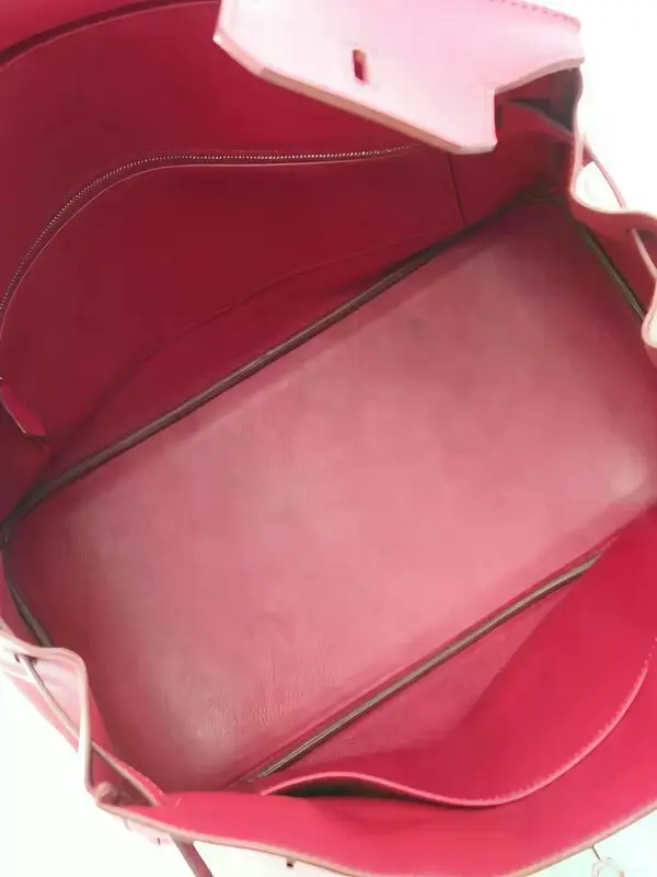 Hermès 2011 35 Birkin Leather Handbag - Red