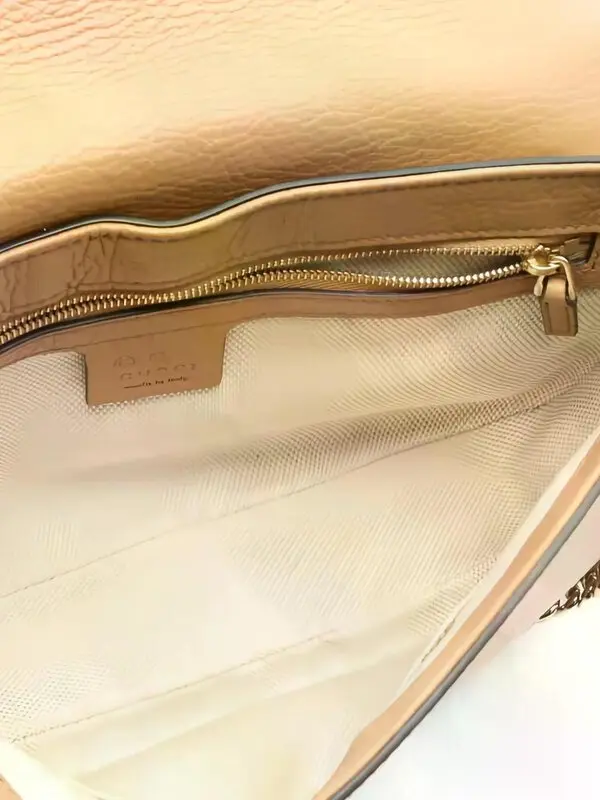 Gucci Interlocking G Chain Leather Shoulder Bag