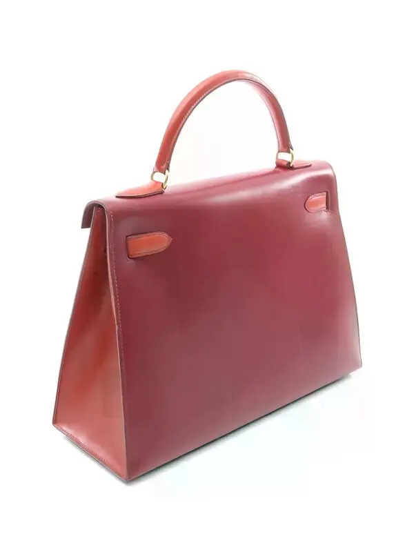 Hermès 1996 32 Kelly Tricolour Tote - Red