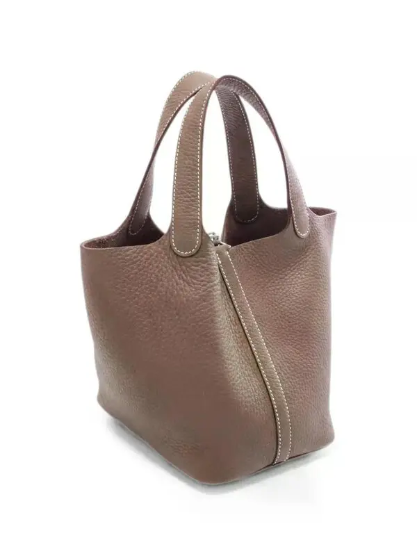 Hermès Picotin Lock Leather Tote Bag - Brown