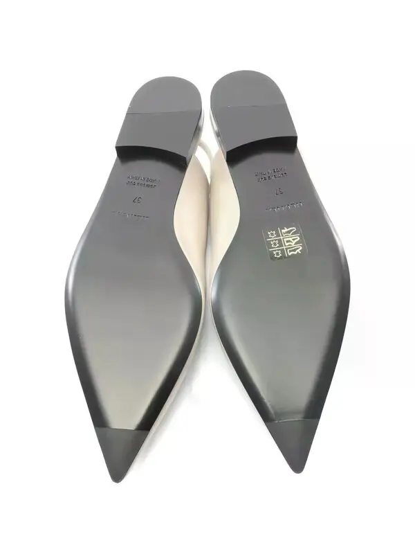 Hermès 2020s Leather Slingback Flat Pumps