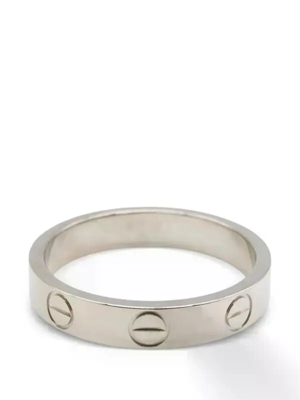 Cartier 2010s Mini Love Ring - Silver