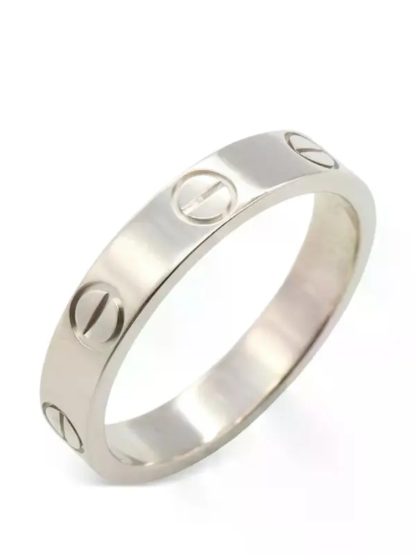 Cartier 2010s Mini Love Ring - Silver
