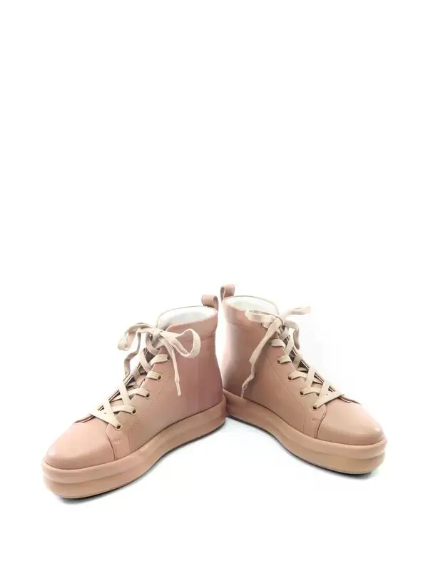 Hermès Happiness High-top Leather Sneakers