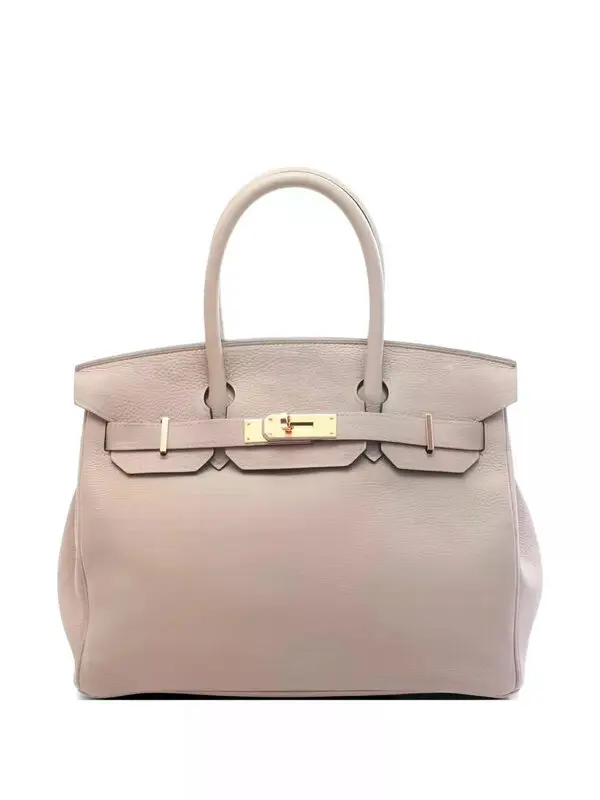 Hermès 2018 Grained Leather Tote Bag - Neutrals